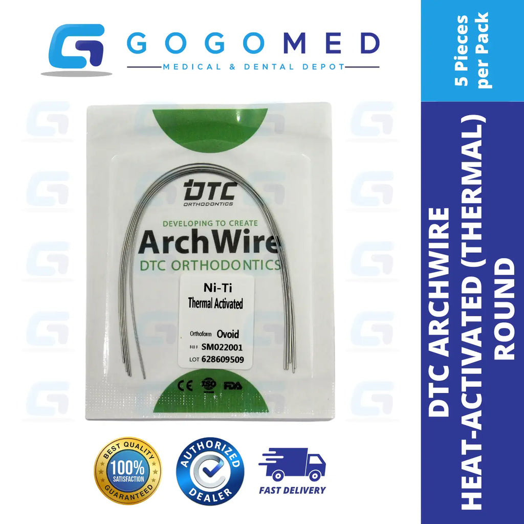 DTC USA - NiTi Thermal Heat Activated Archwire (Ovoid/Round) – Gogomed Supplies