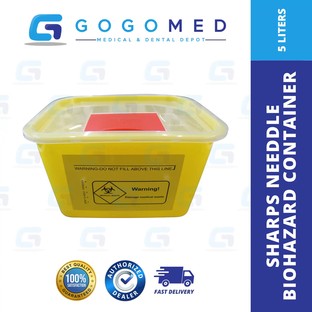 Sharps Needle Biohazard Container – Gogomed Supplies