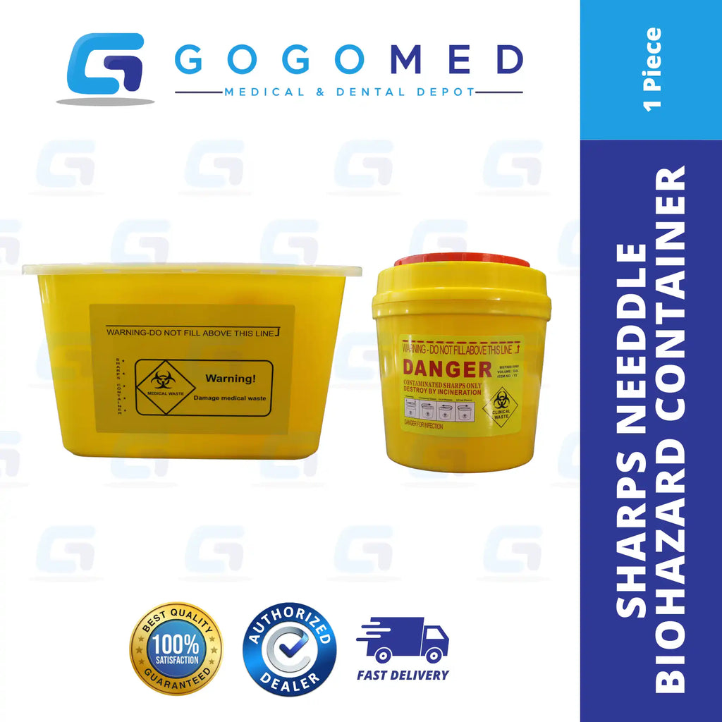 Sharps Needle Biohazard Container – Gogomed Supplies