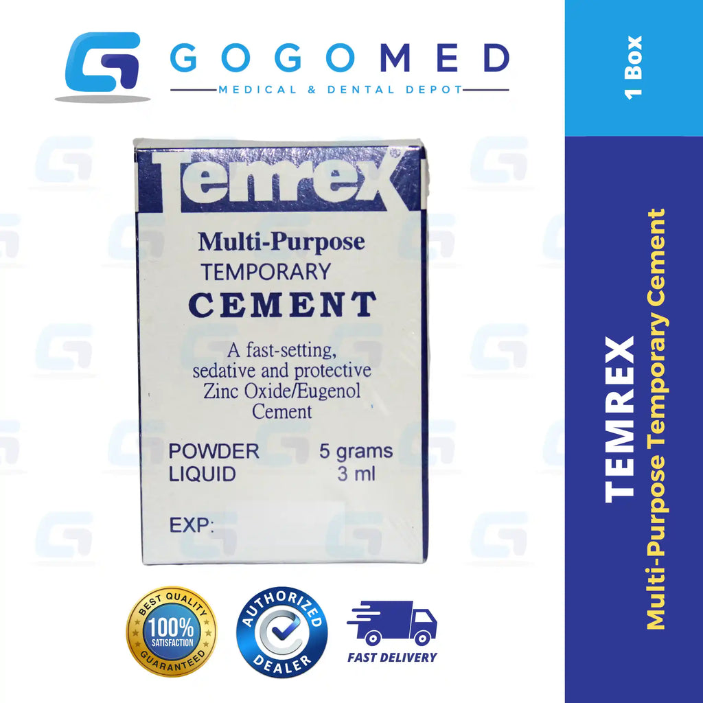 Temrex Multi-Purpose Temporary Cement Powder (ZOE) – Gogomed Supplies