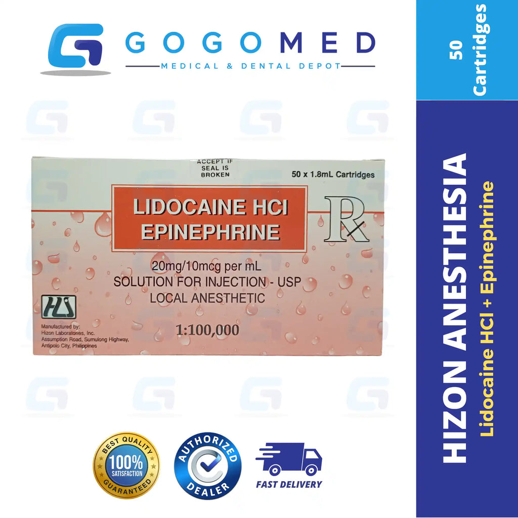 Hizon Lidocaine HCl Epinephrine – Gogomed Supplies