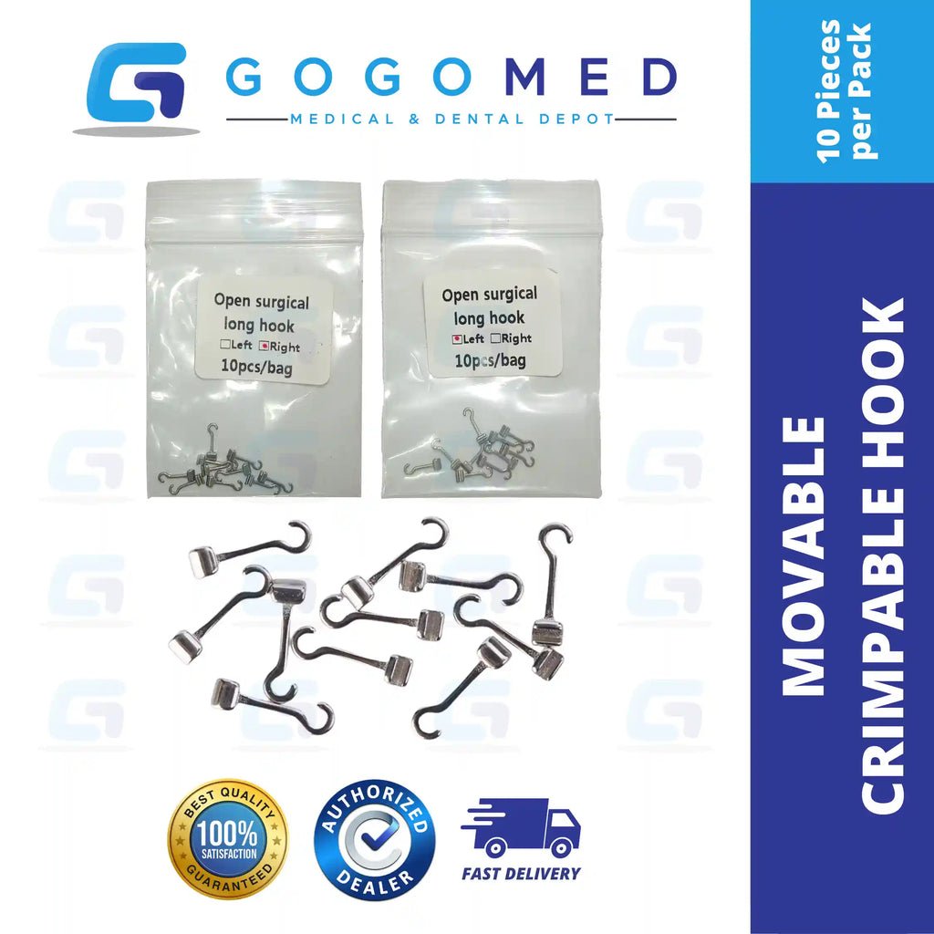Movable Crimpable Hook (Left/Right) – Gogomed Supplies