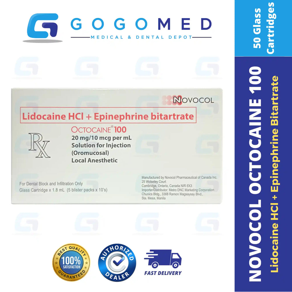 Octocaine - Lidocaine HCl Epinephrine (Novocol) – Gogomed Supplies
